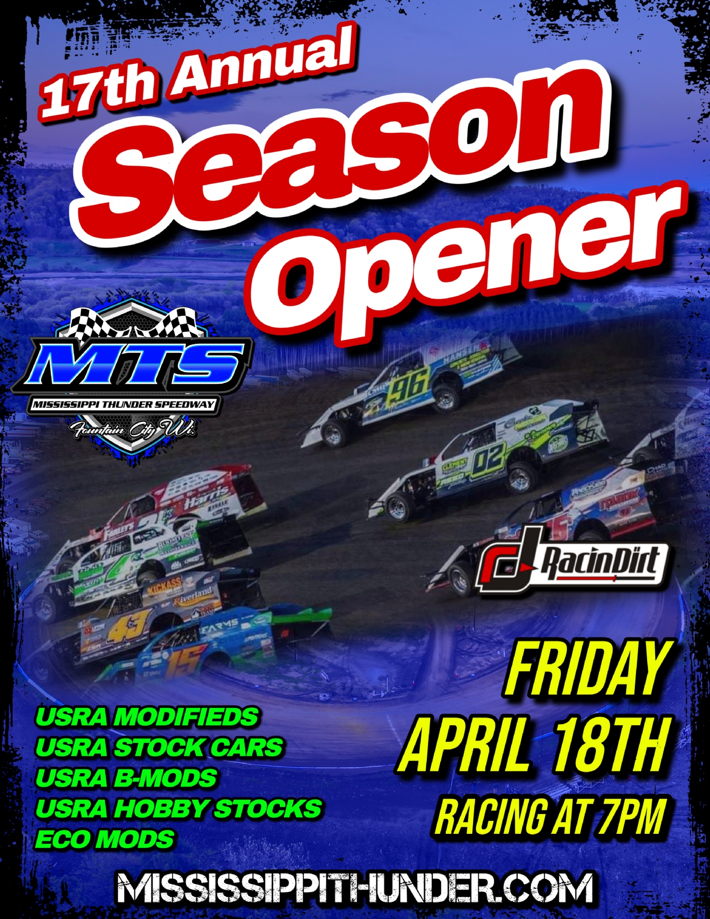 Mississippi Thunder Speedway - Schedule