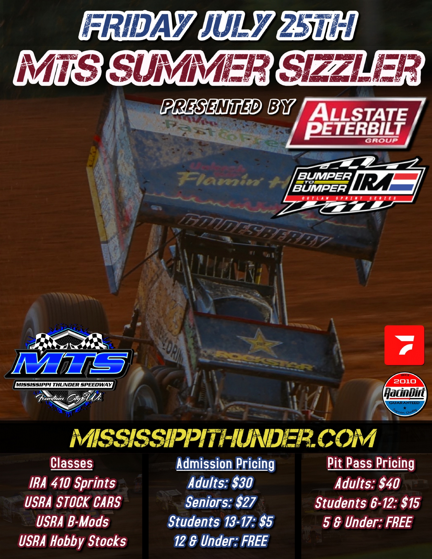 Mississippi Thunder Speedway Race Results